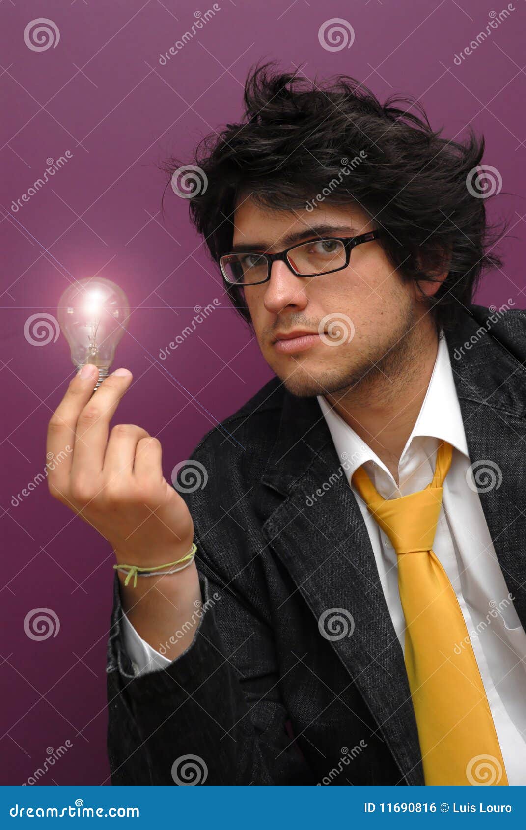 Young man with light stock photo. Image of model, handsome - 11690816