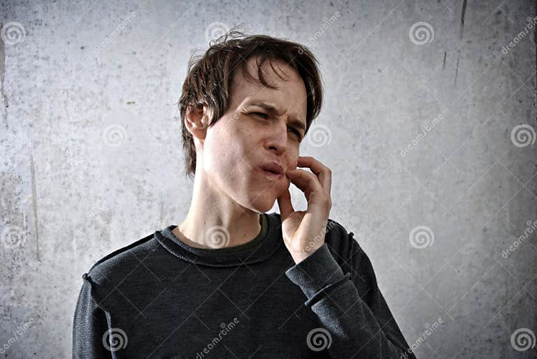 Young Man with a Look of Evil Stock Image - Image of hooligan, culture ...