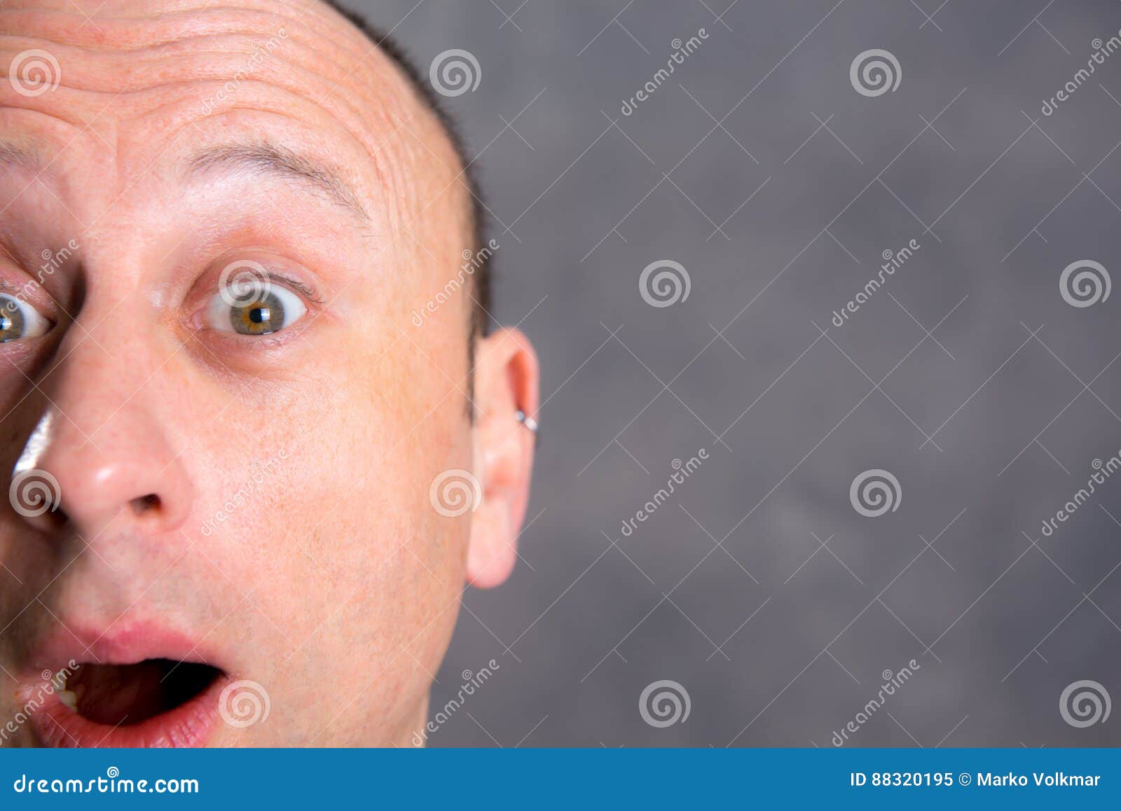 Young Man Looking Amazed in To the Camera Stock Image - Image of ...