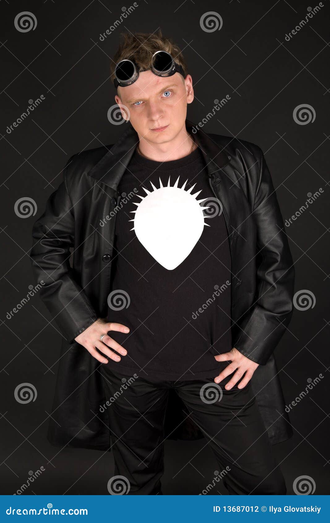Young man looking crafty stock photo. Image of officer - 13687012