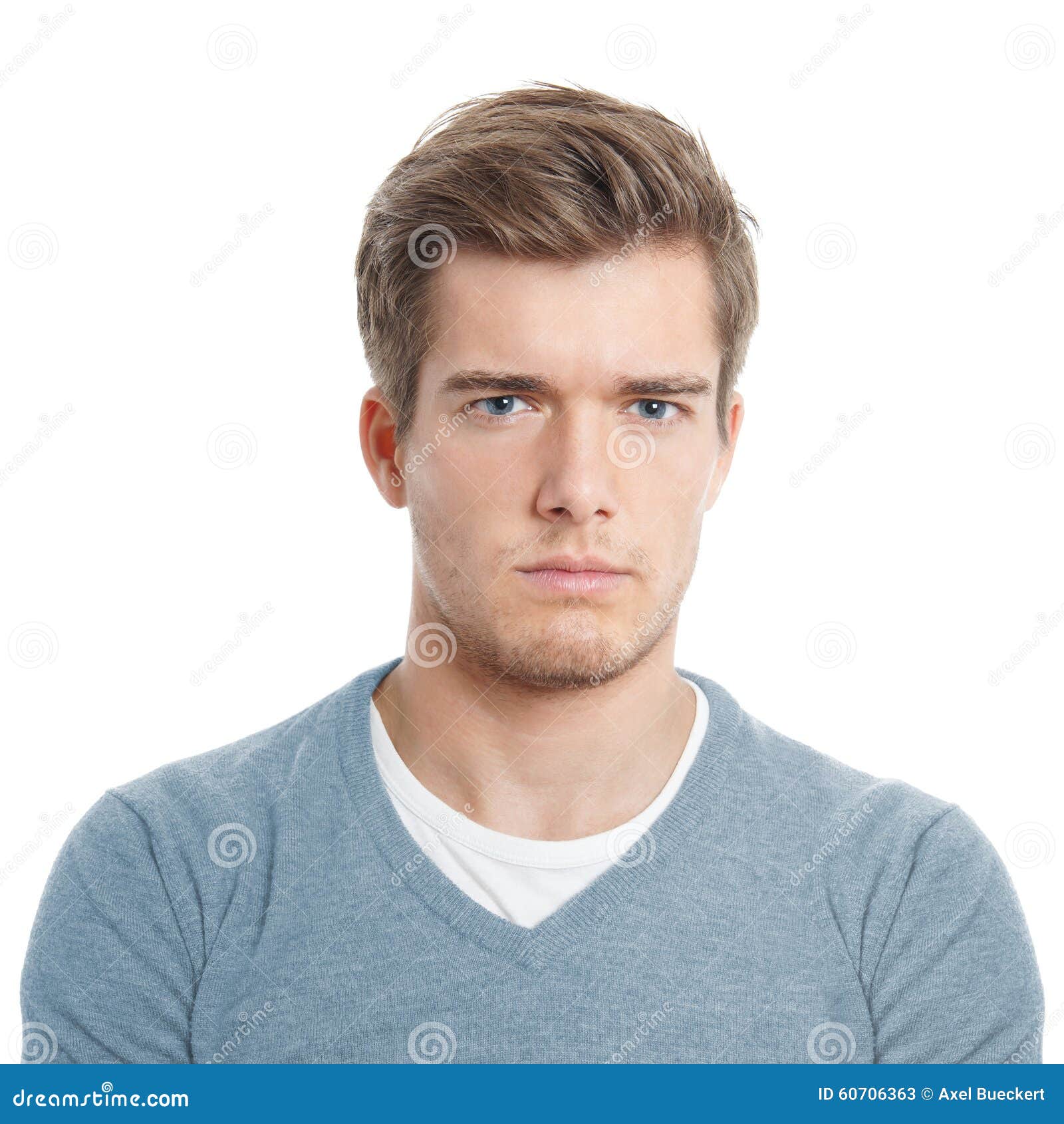 Young Man Looking Displeased Stock Image - Image of sulk, displeased ...