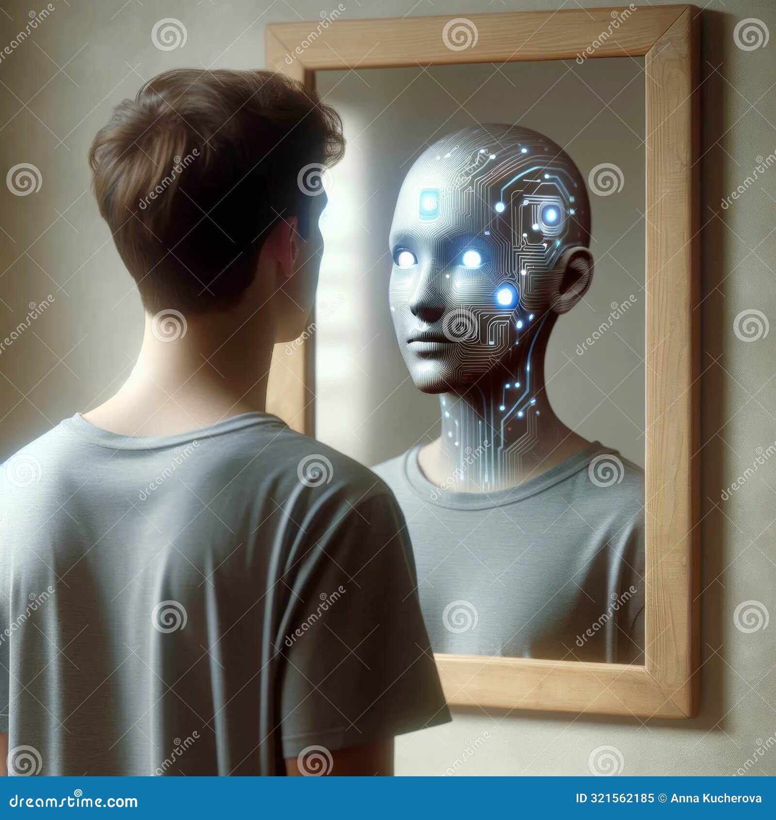 A Mirror Symbolizing The Concept Of Selfreflection And Selfawareness ...