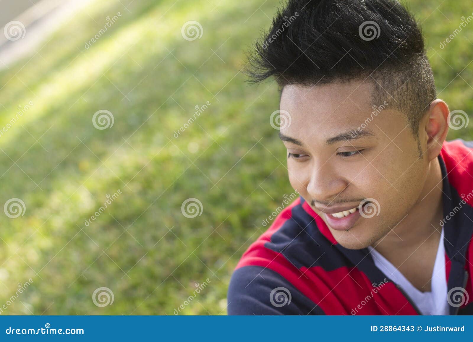 Young man looking out stock image. Image of cheerful - 28864343