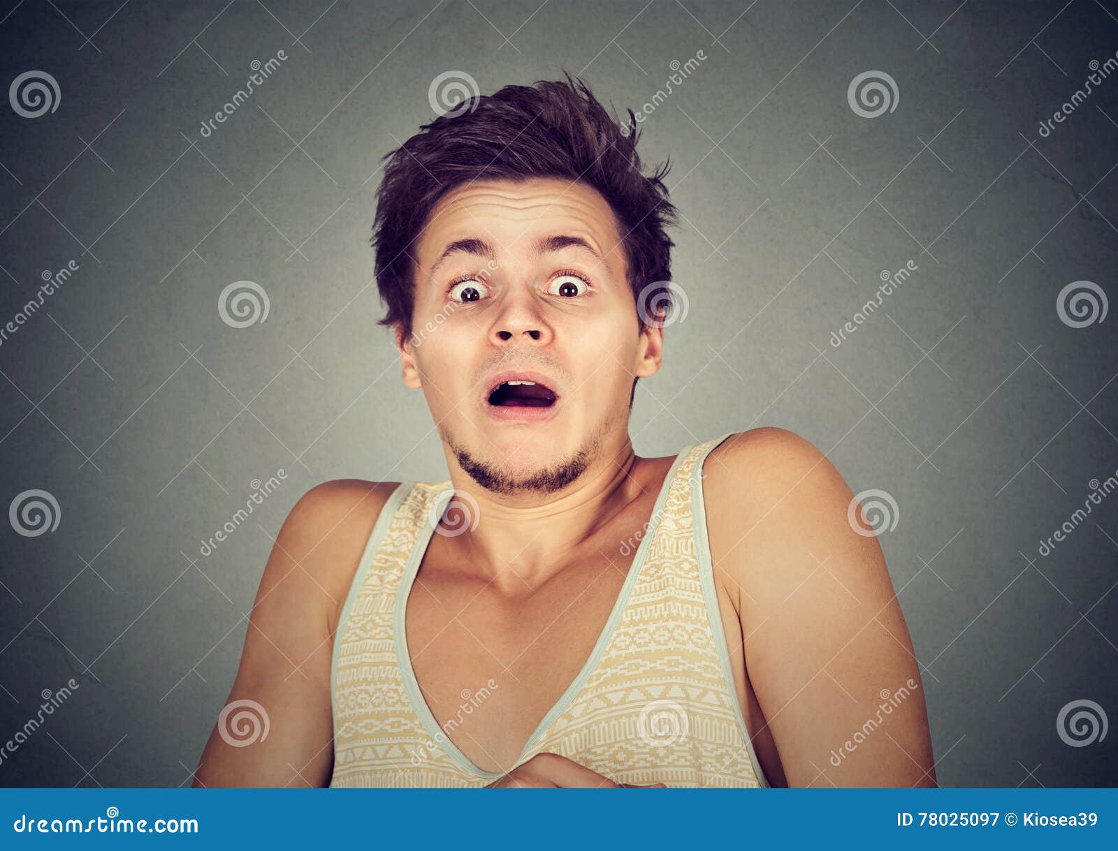 Shocked Scared Man Looking At Camera Royalty-Free Stock Photo ...
