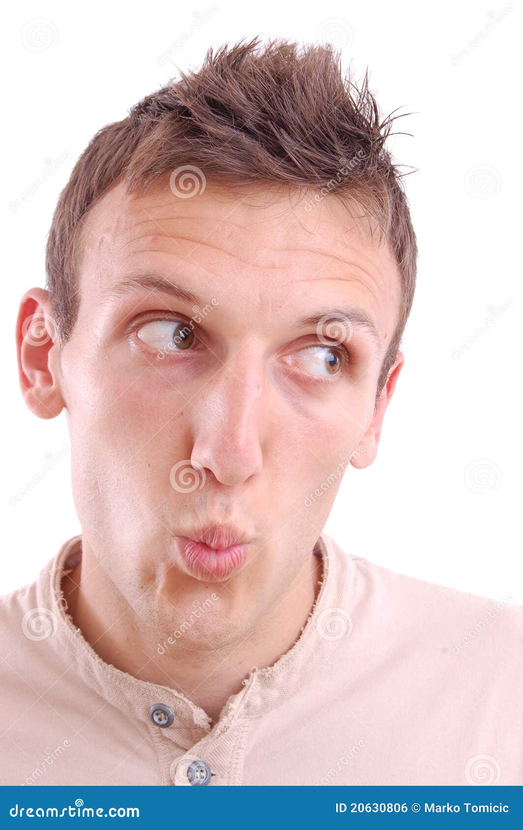 Young Man Looking To the Side Stock Photo - Image of right, male: 20630806