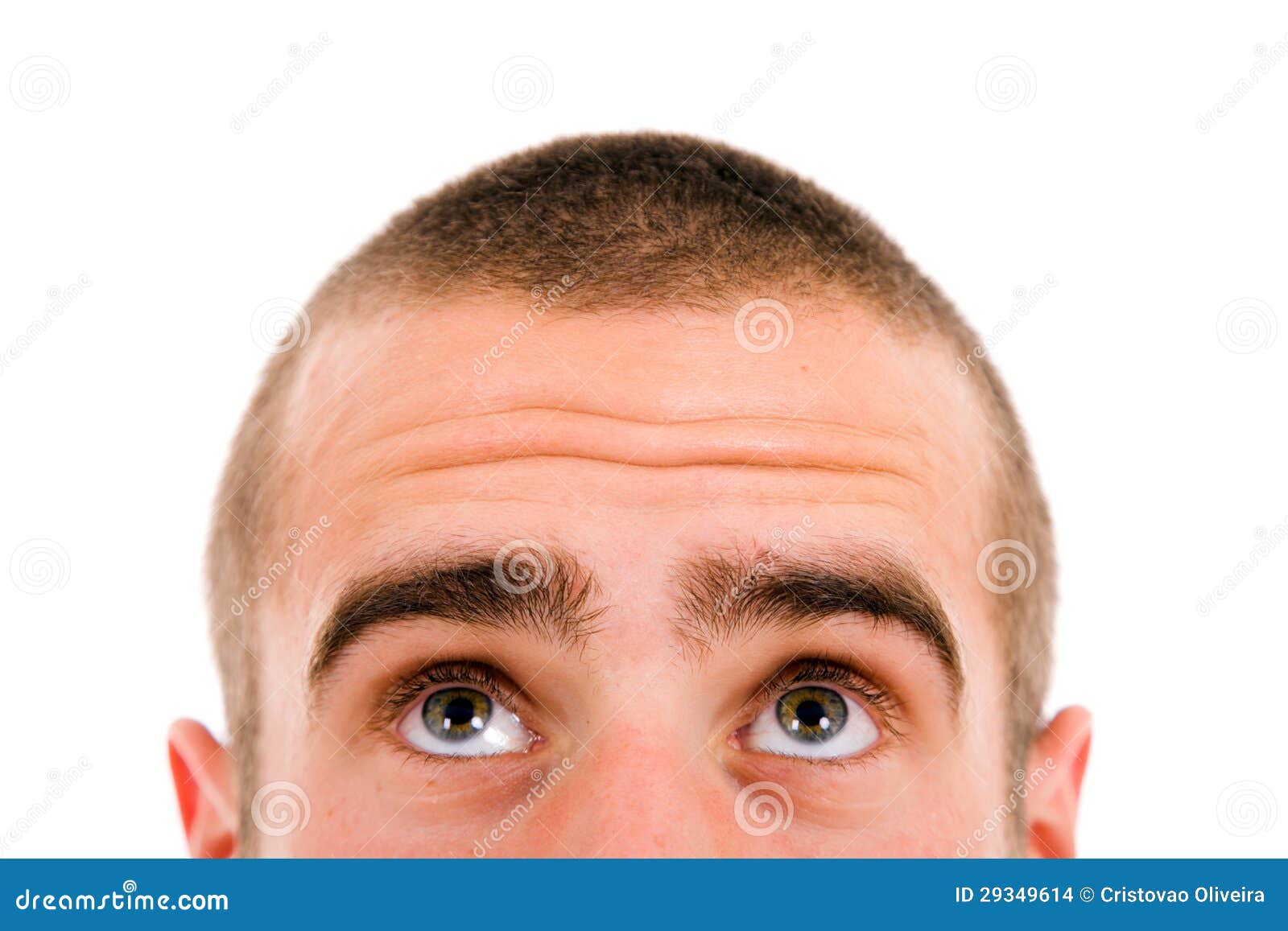 Young man looking up stock photo. Image of copyspace - 29349614