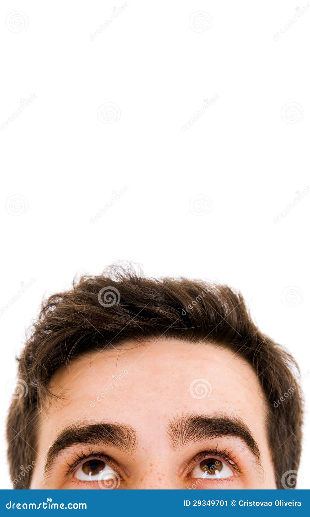 Young man looking up stock image. Image of concept, light - 29349701