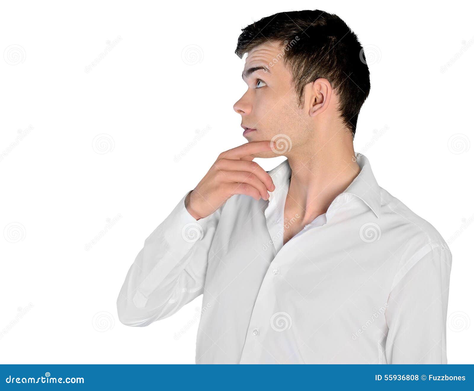 Young man looking up stock photo. Image of handsome, caucasian - 55936808