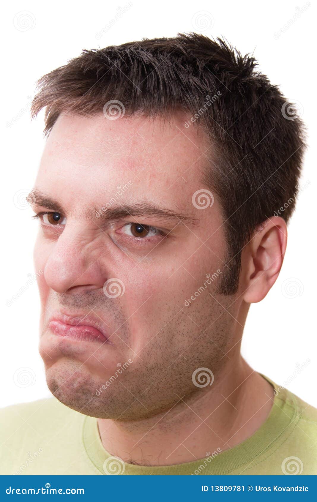 Young Man Looking Very Angry and Offended Stock Image - Image of face ...