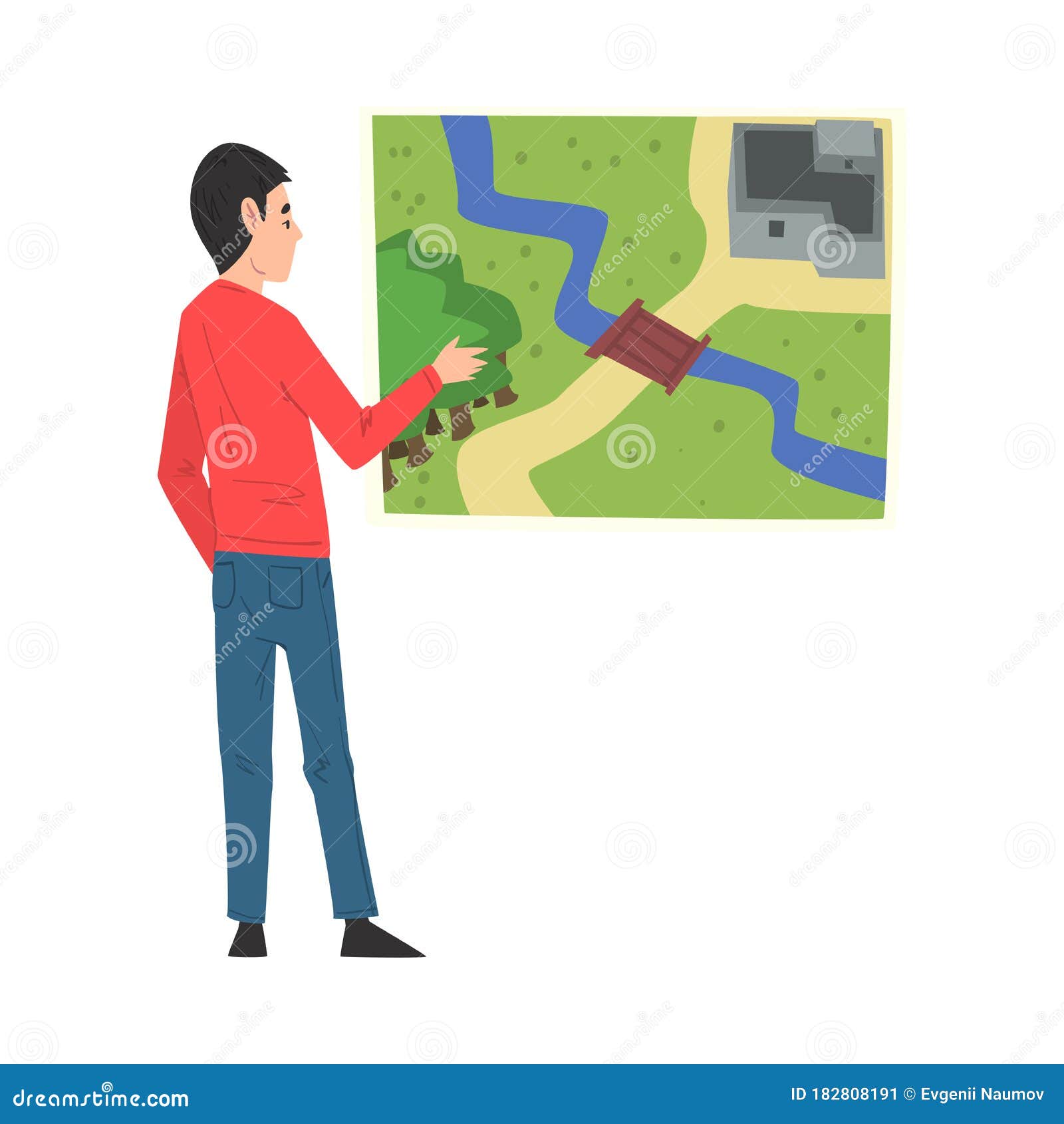 Quest In Reality Cartoon Illustration | CartoonDealer.com #212172298