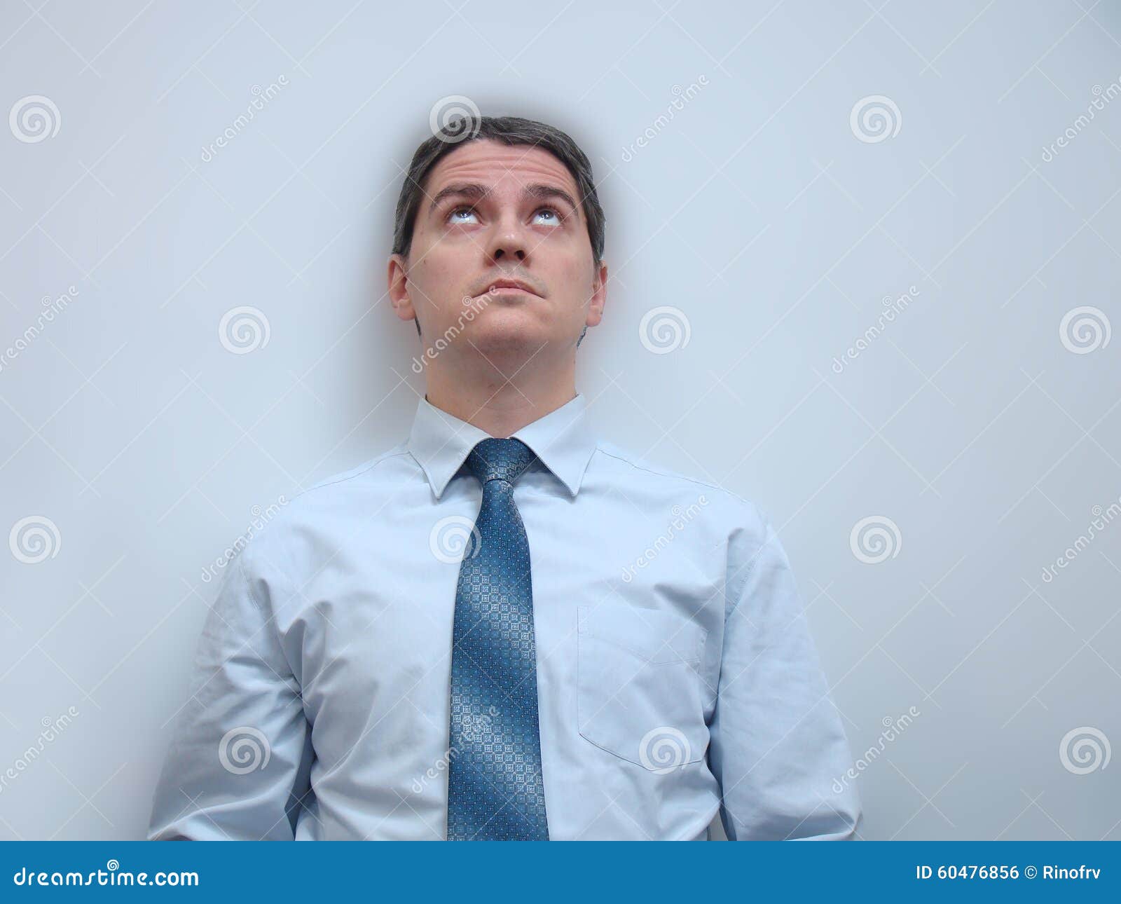 The Young Man Looks Up and Dreams of Stock Photo - Image of modern ...