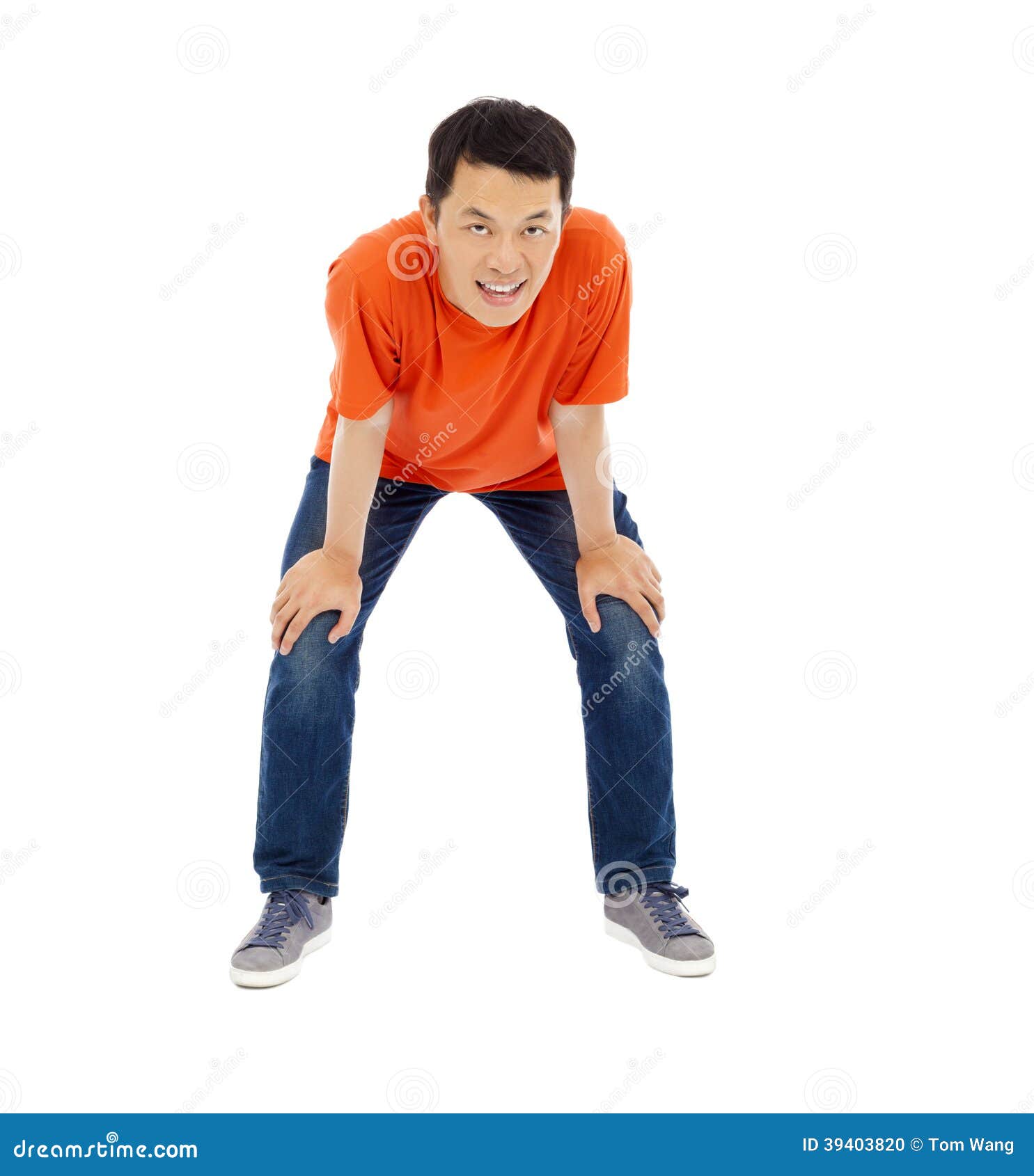 Young Man is Making a Break Pose Stock Photo - Image of confident ...