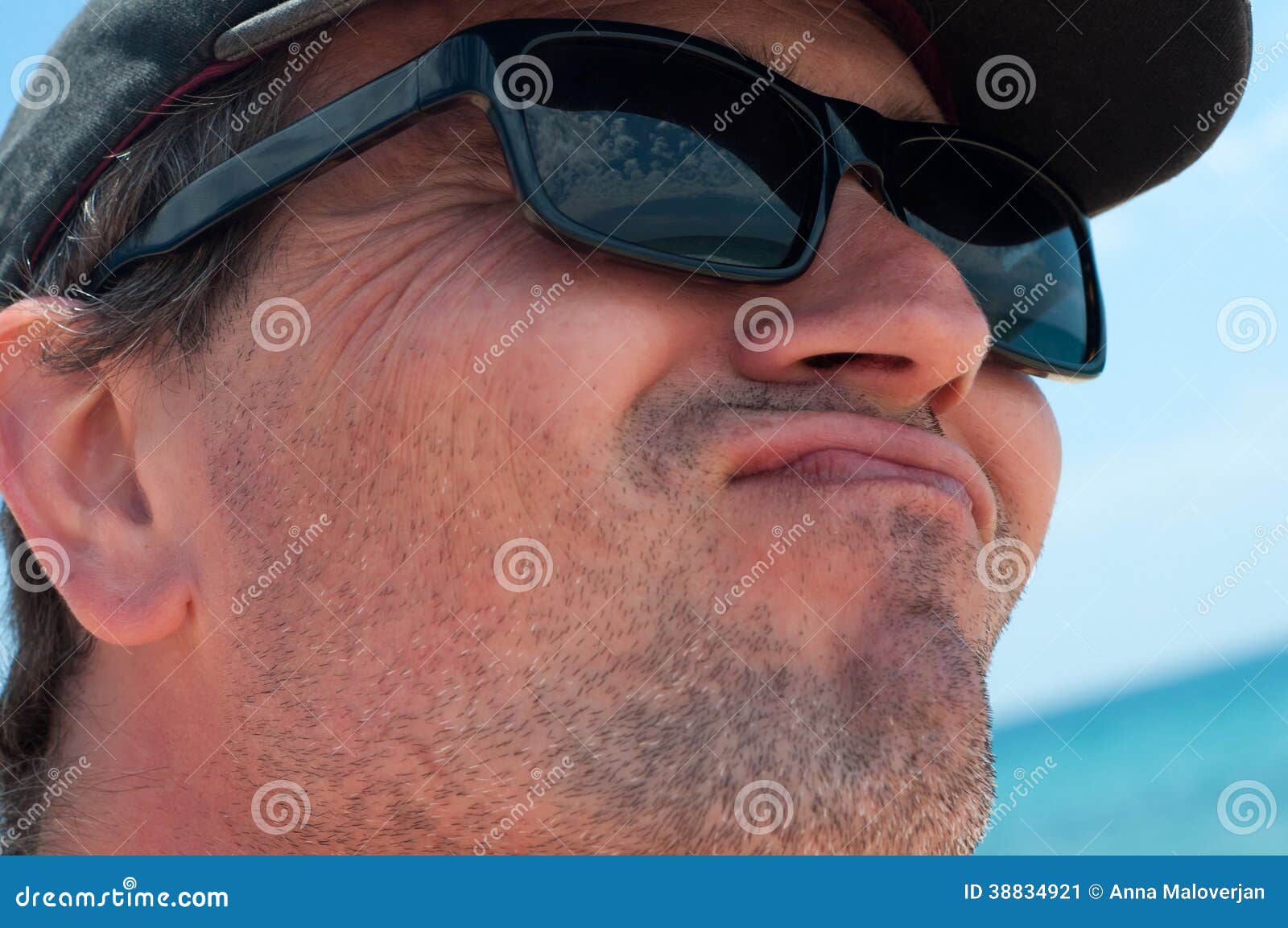 Young man making duck face stock image. Image of male - 38834921