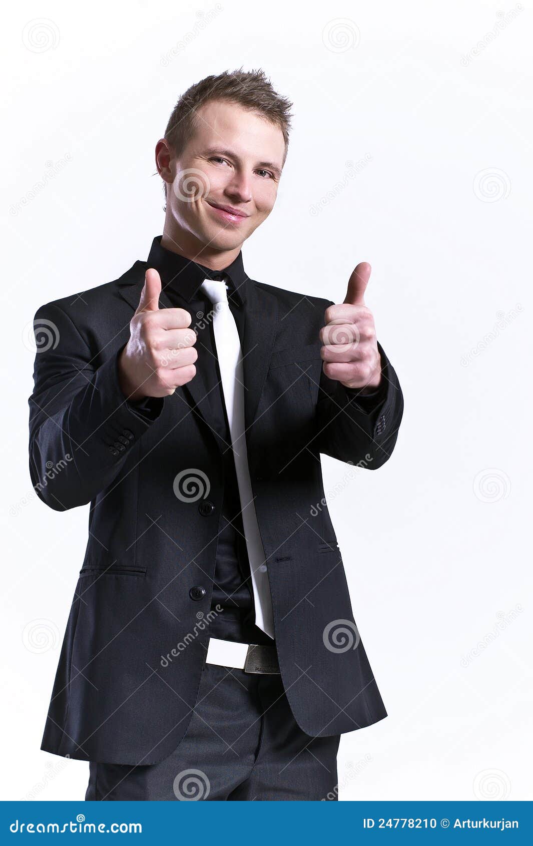 Young man making ok sign stock photo. Image of casual - 24778210