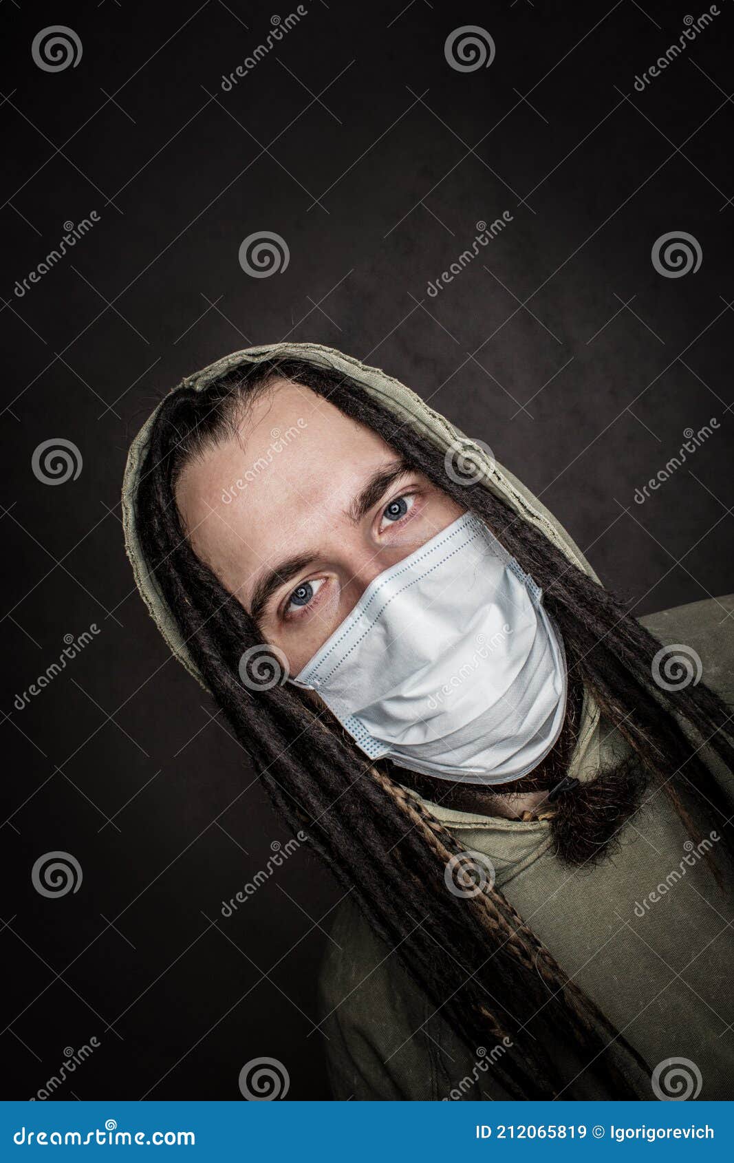 Young man in mask stock image. Image of coronavirus - 212065819