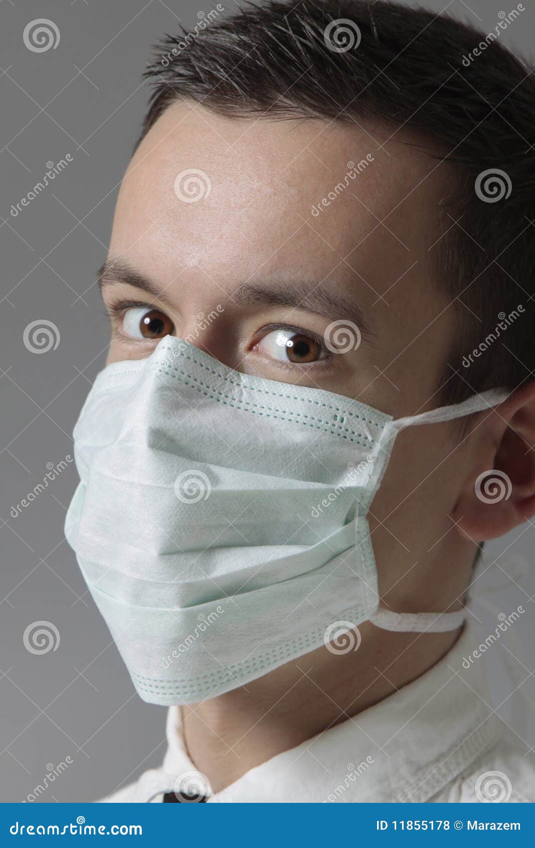 Young Man with Medical Mask Stock Photo - Image of adult, pandemic ...