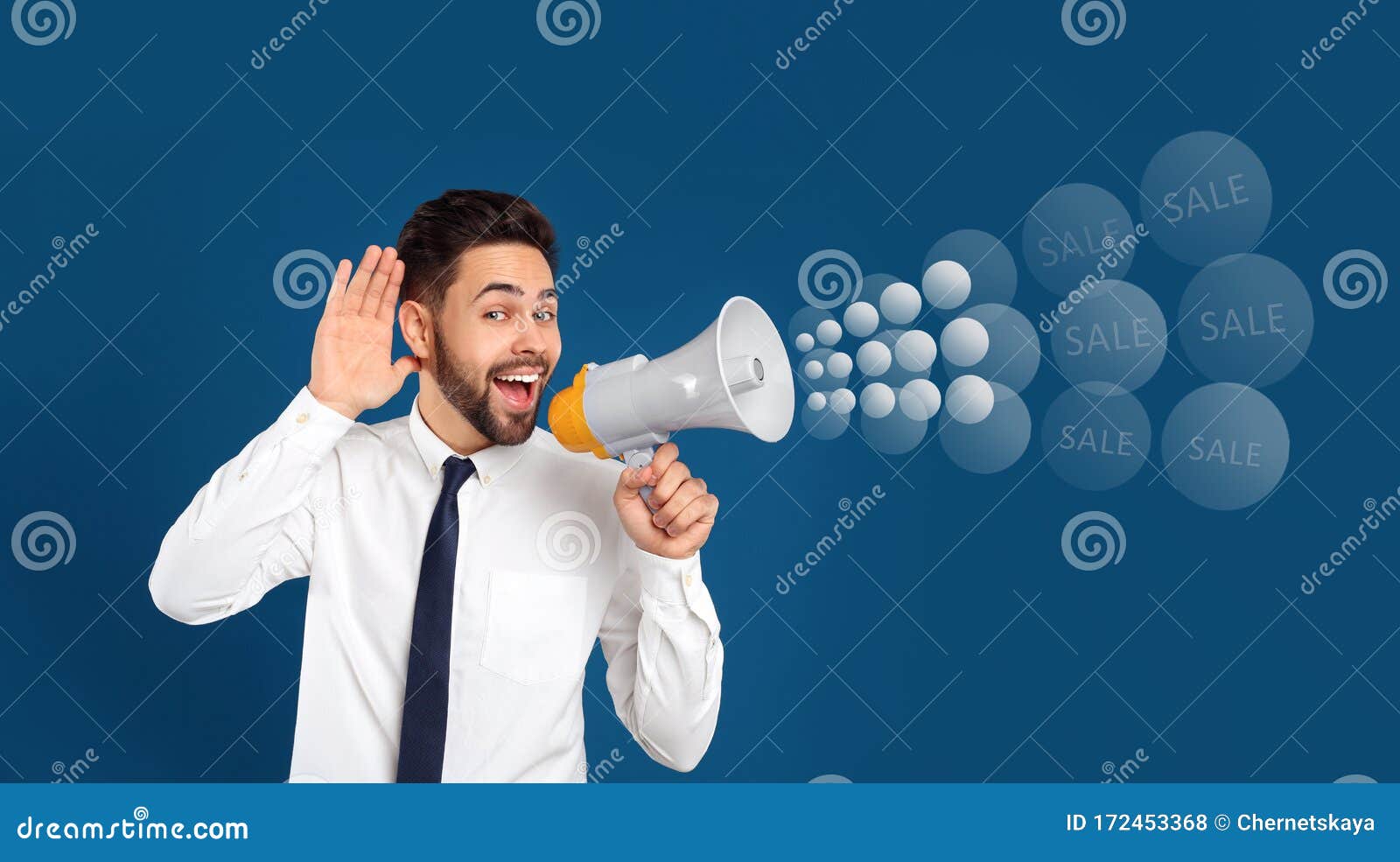 Young Man with Megaphone on Background Stock Photo - Image of ... Young Man with Megaphone on Background Stock Photo - Image of ...