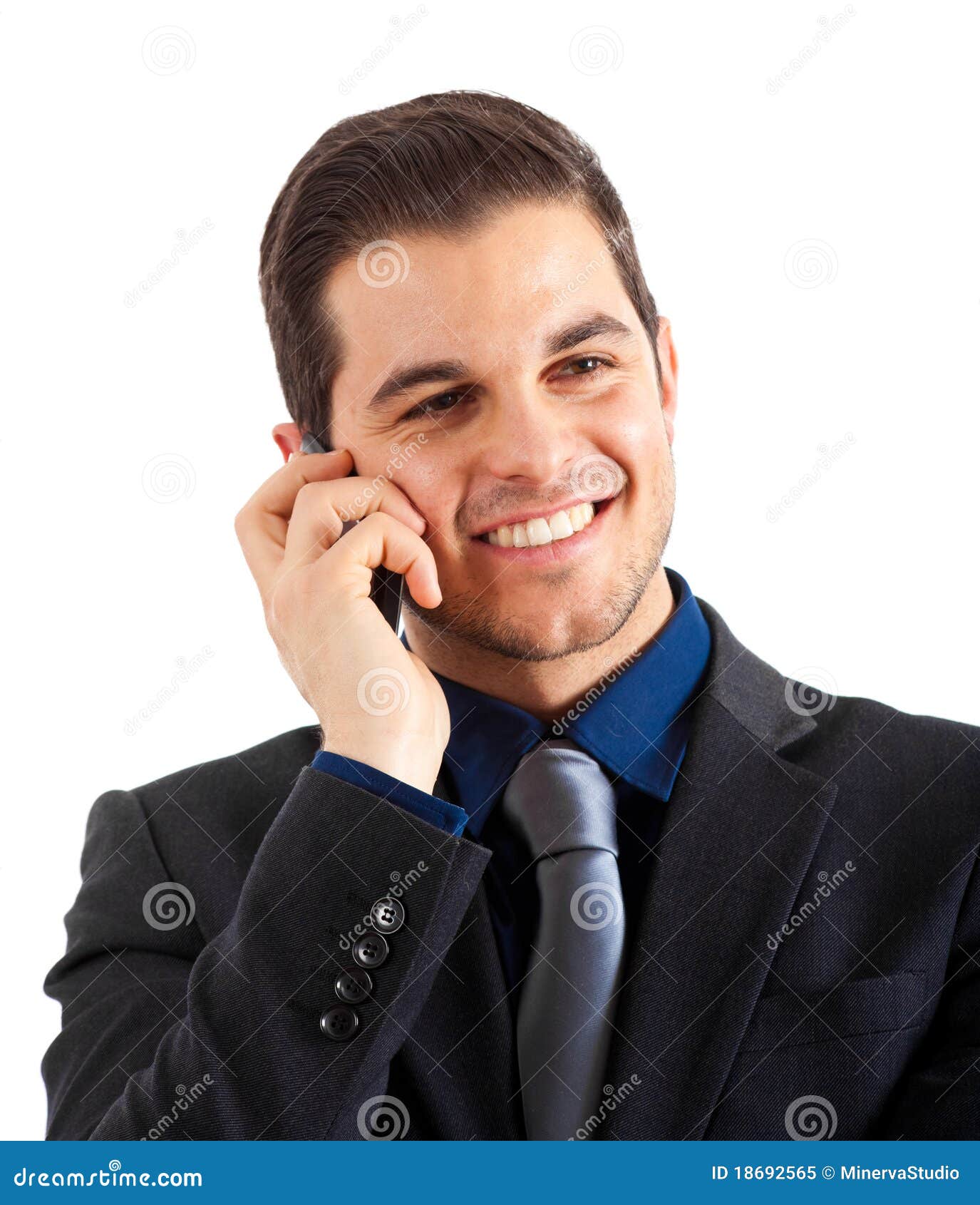 Young man mobile phone stock image. Image of caucasian - 18692565