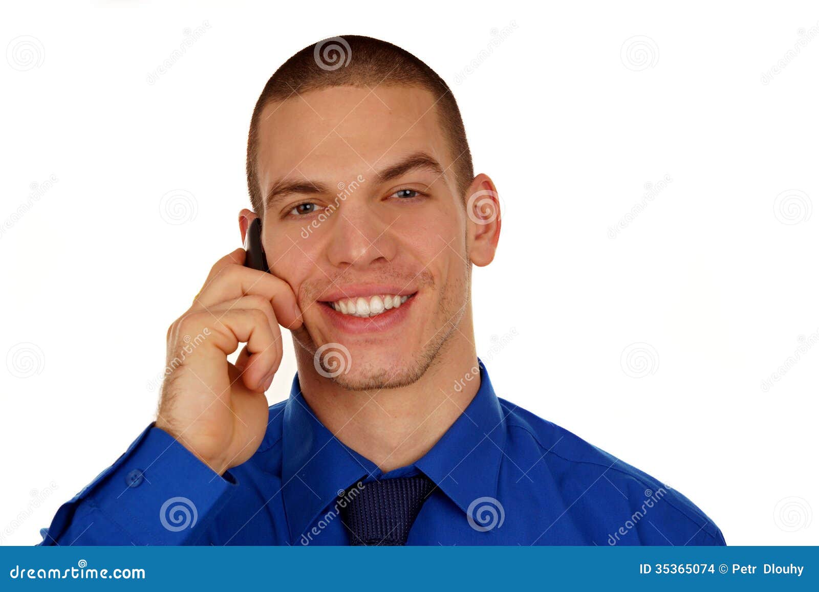 Young Man with Mobile Phone. Stock Photo - Image of telephone, handsome ...
