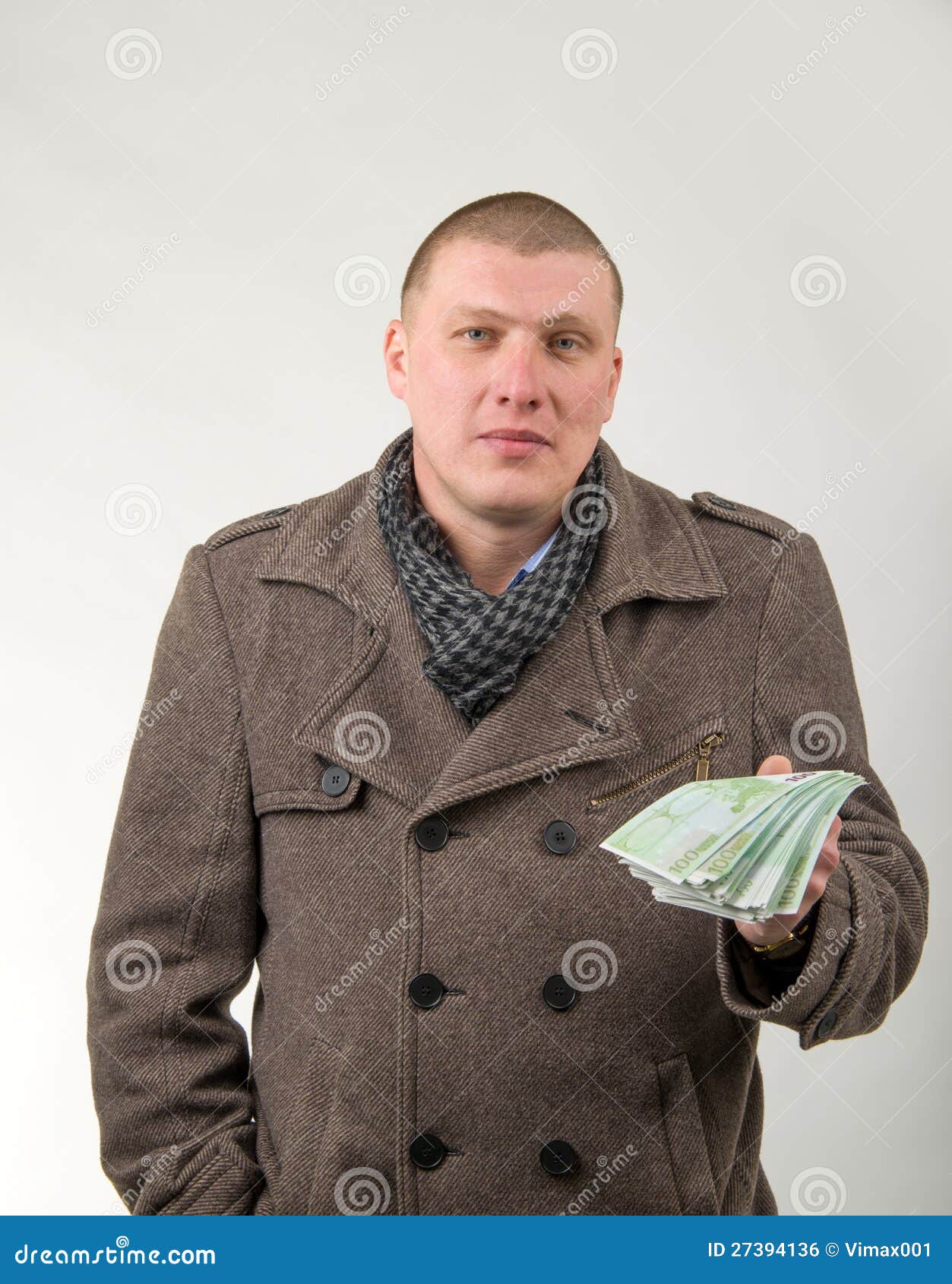 Young man with money stock photo. Image of confidence - 27394136