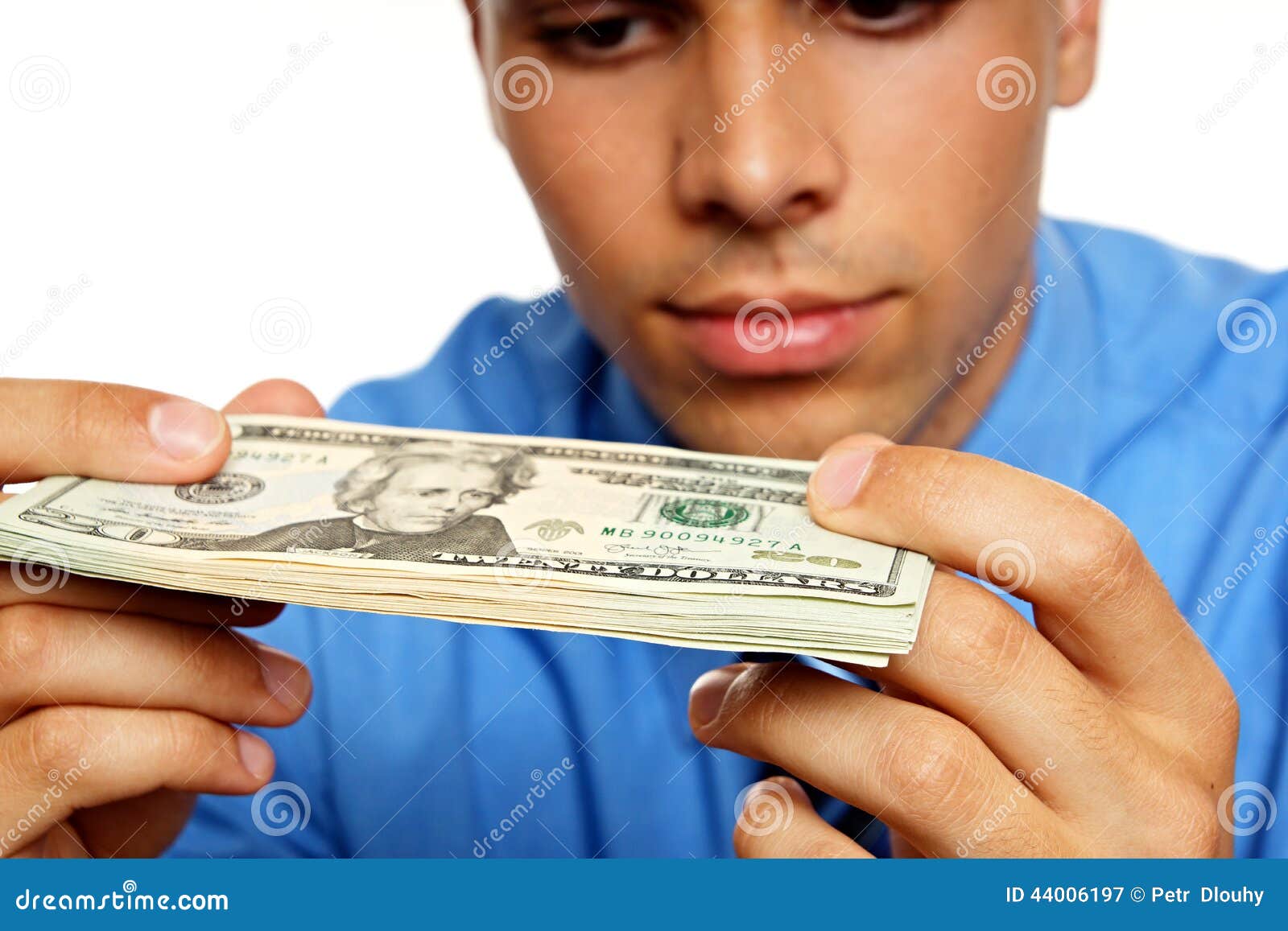 Young man with money stock image. Image of model, money - 44006197