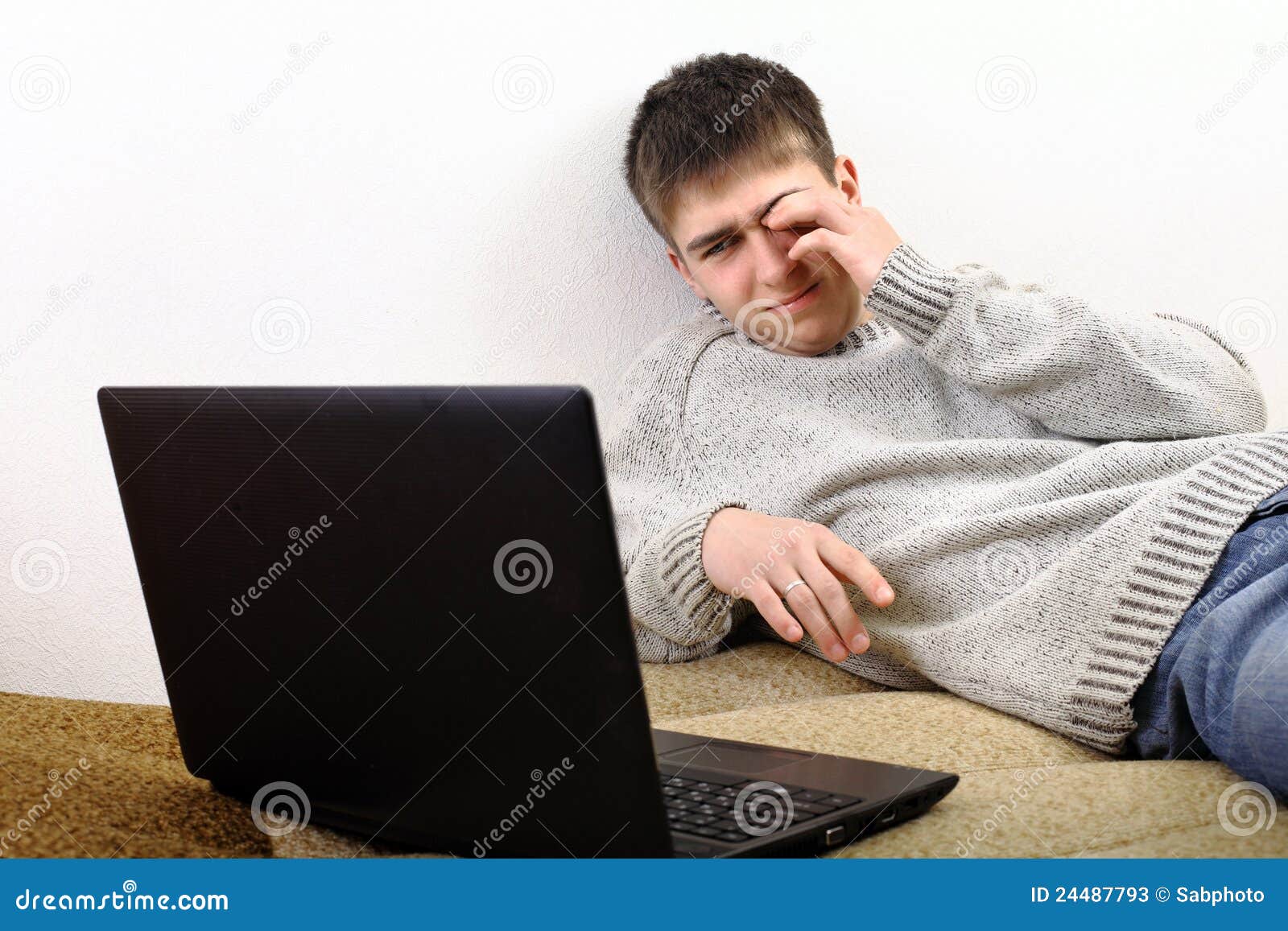 Young man with notebook stock image. Image of handsome - 24487793