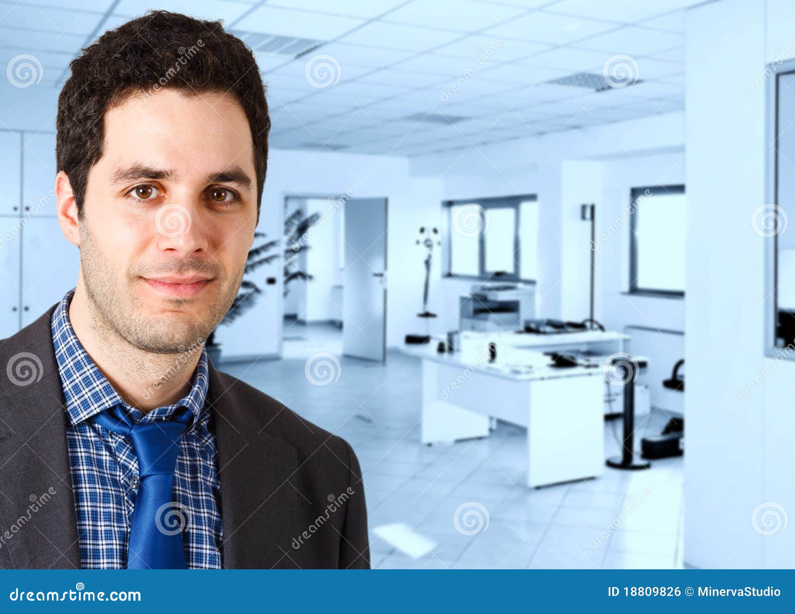 Young man in office stock photo. Image of manager, entrepreneur - 18809826