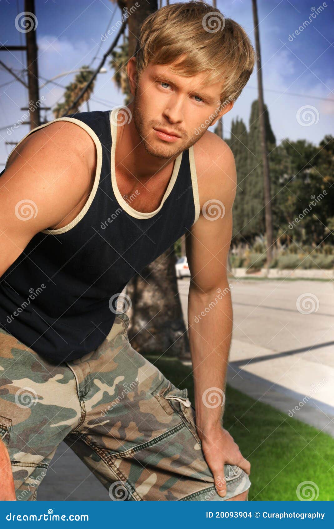 Young man outside stock photo. Image of street, youth - 20093904