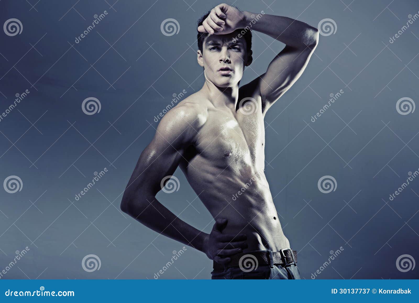 Man with a Perfect Muscle Body Stock Image - Image of hunk, build: 30137737