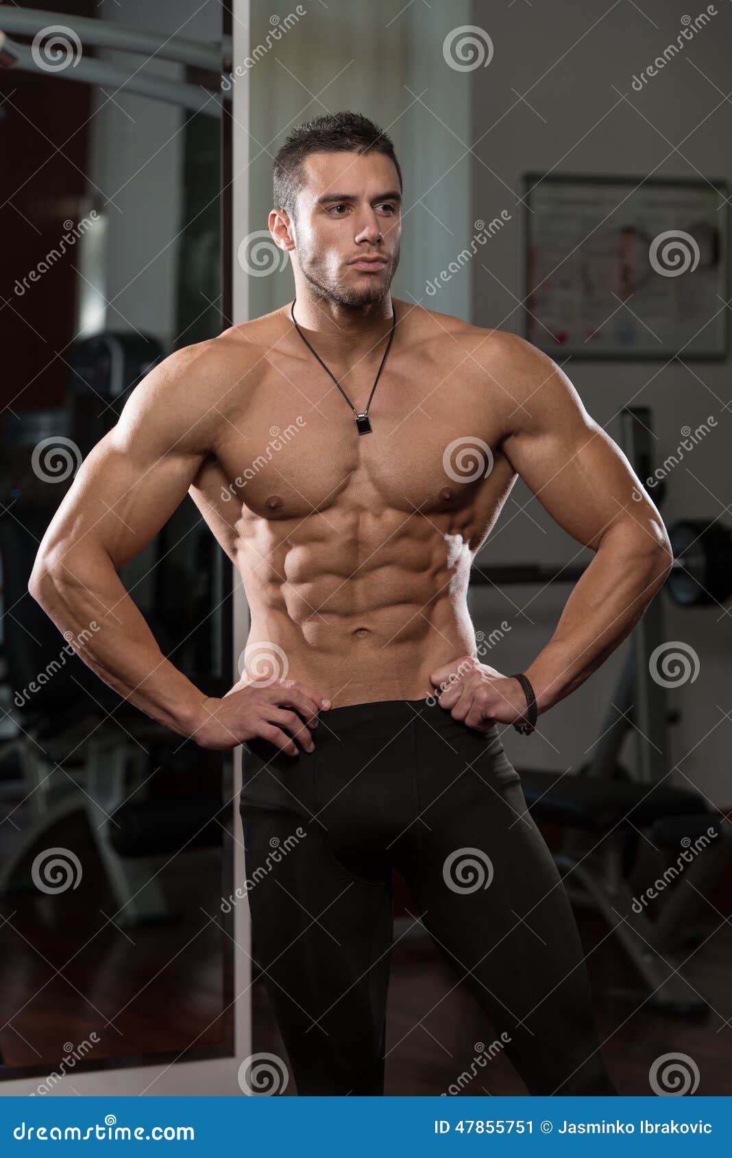 Young Man Performing Front Relaxed Pose Stock Image - Image of athlete ...