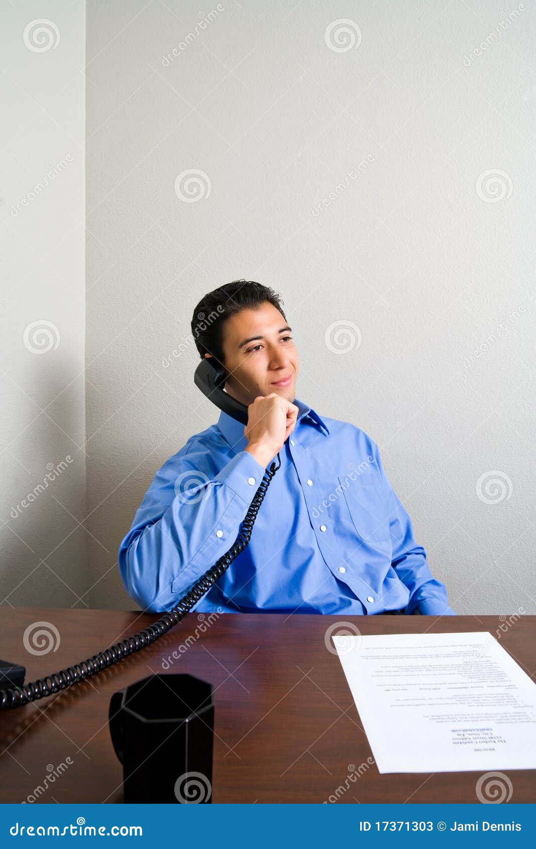 Young Man on Phone Call stock image. Image of young, telephone - 17371303