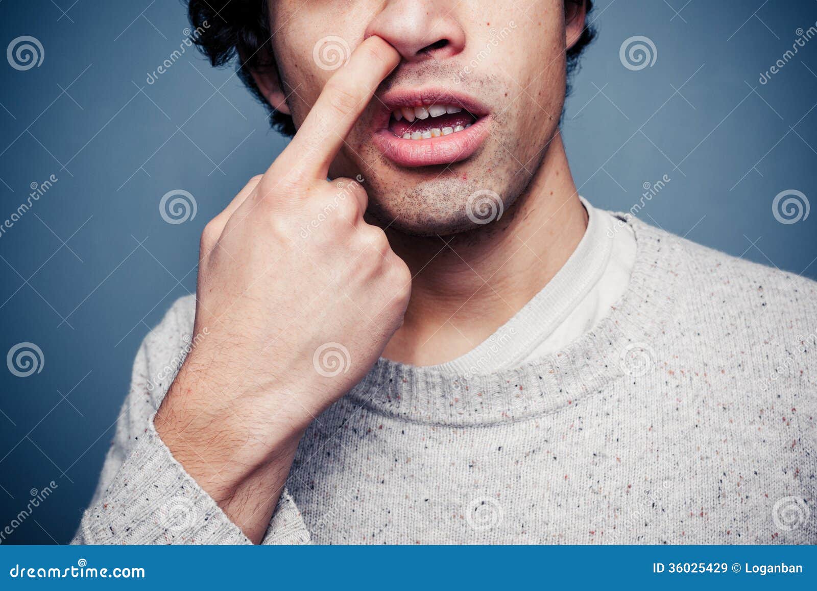 Picking Nose Stock Image | CartoonDealer.com #18588001