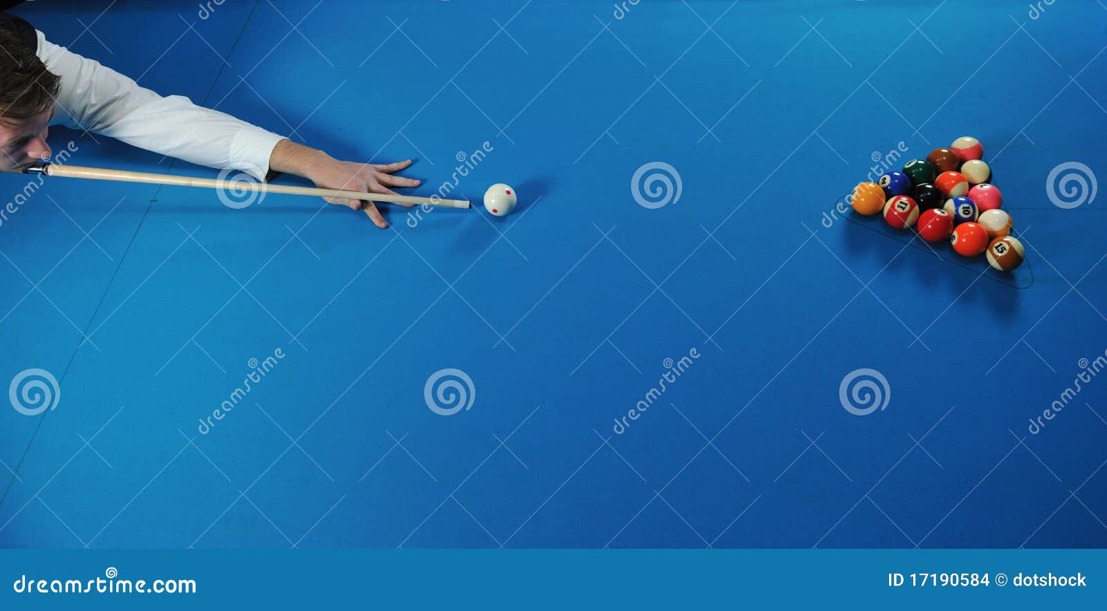 Young Man Play Pro Billiard Game Stock Photo - Image of blue, closeup ...