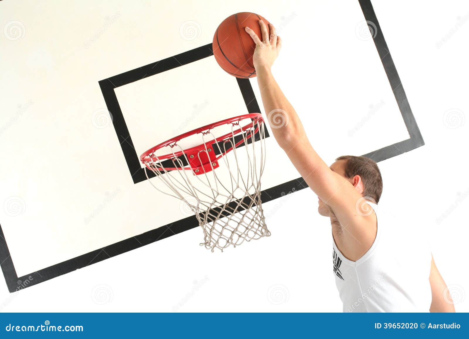 Young Man Playing Basketball Stock Photo - Image of male, game: 39652020