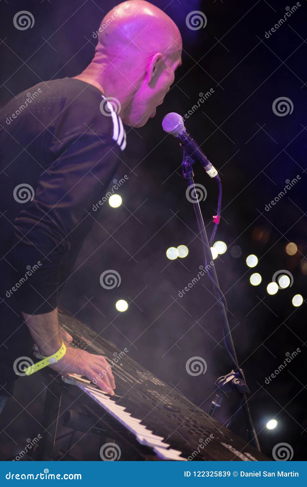 Young Man Playing Electronic Keyboard. Editorial Stock Image - Image of ...