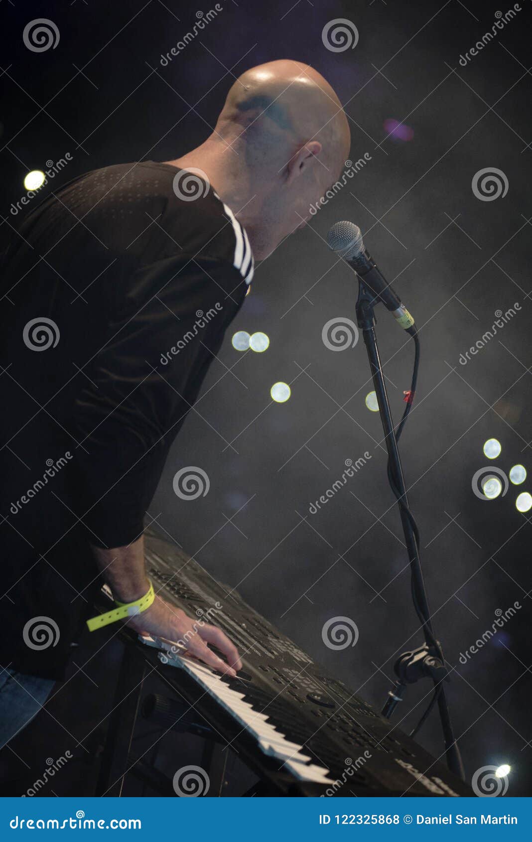 Young Man Playing Electronic Keyboard. Editorial Stock Photo - Image of ...