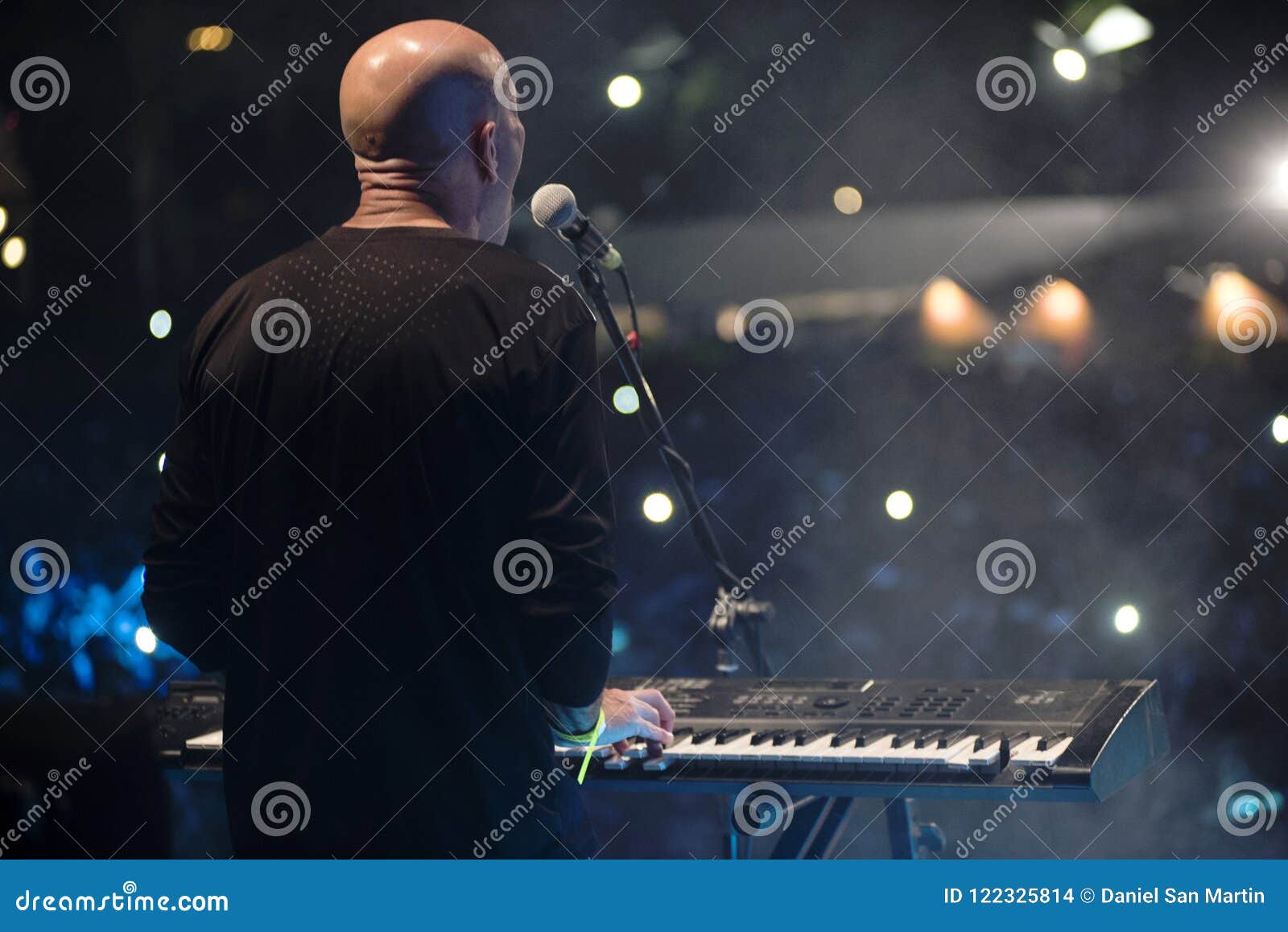 Young Man Playing Electronic Keyboard. Editorial Stock Image - Image of ...