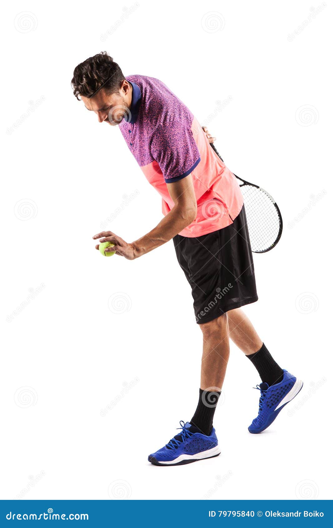 Young Man is Playing Tennis Stock Photo - Image of player, focus: 79795840