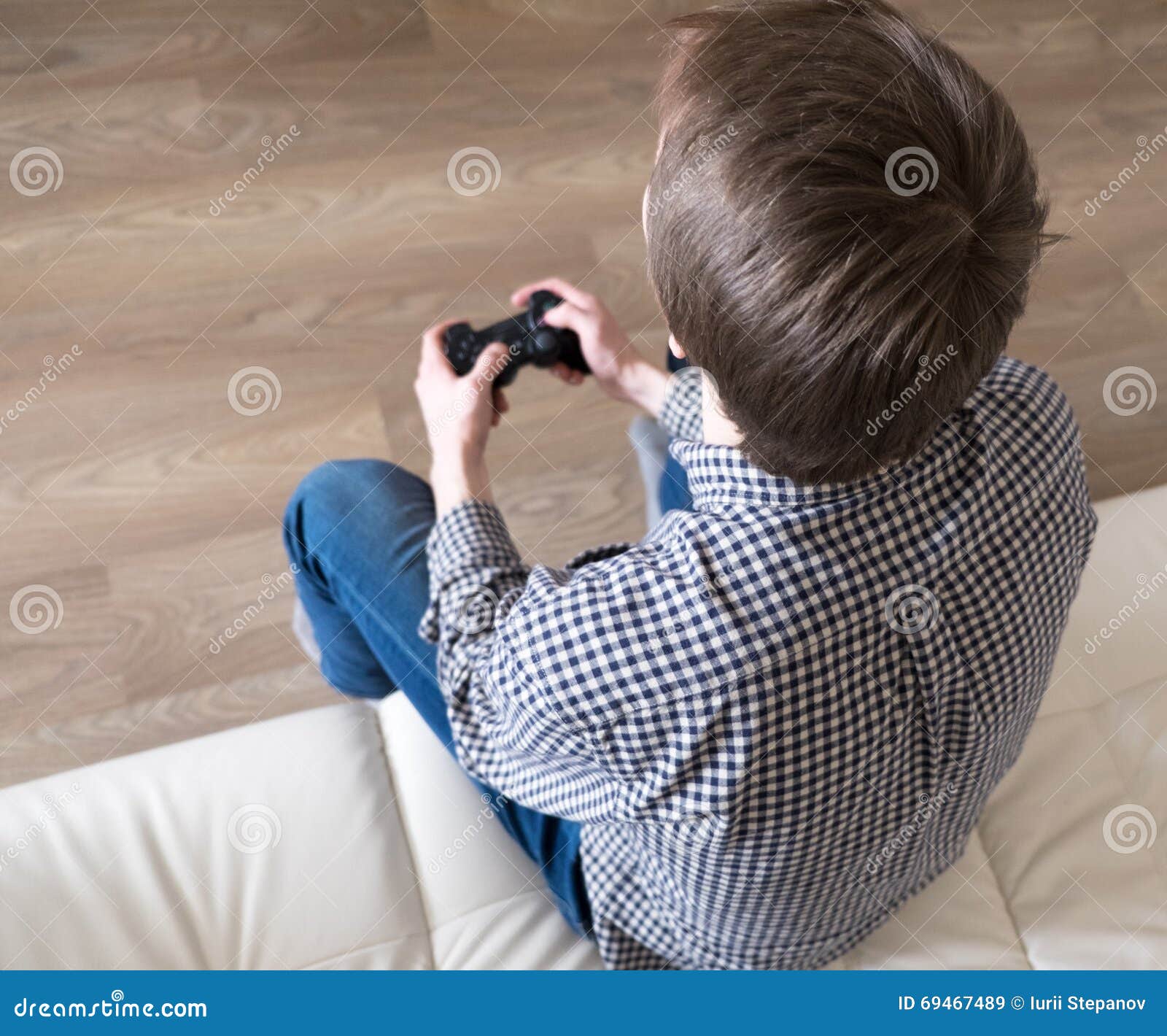 Young Man Playing Video Games Stock Image - Image of game, remote: 69467489