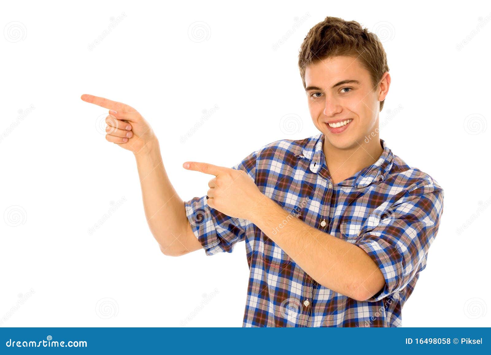 Young man pointing stock photo. Image of teens, background - 16498058