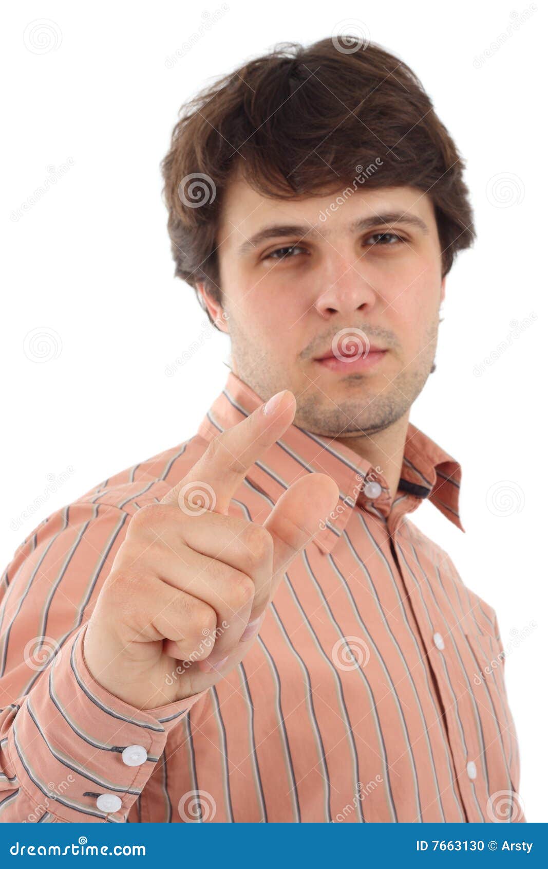 Young man pointing stock photo. Image of direction, pointing - 7663130