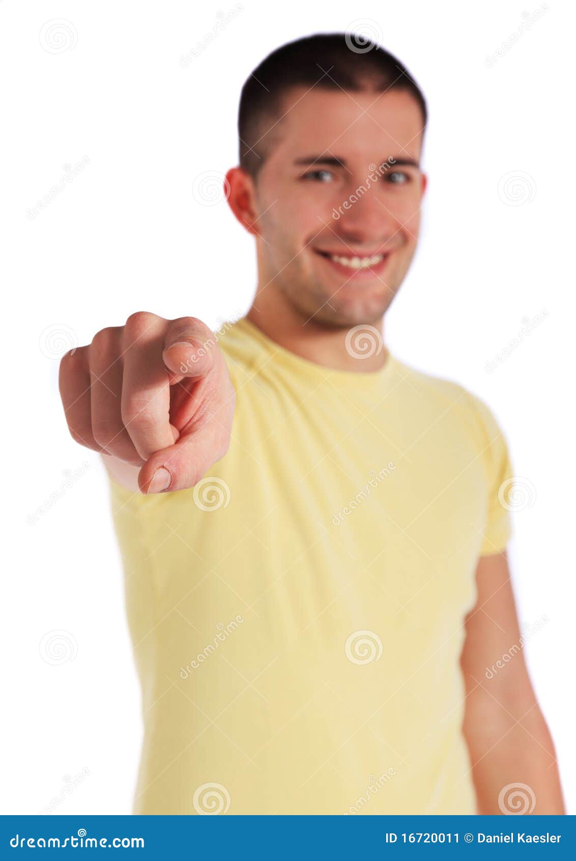 Young Man Pointing with Finger Stock Image - Image of choice, male ...