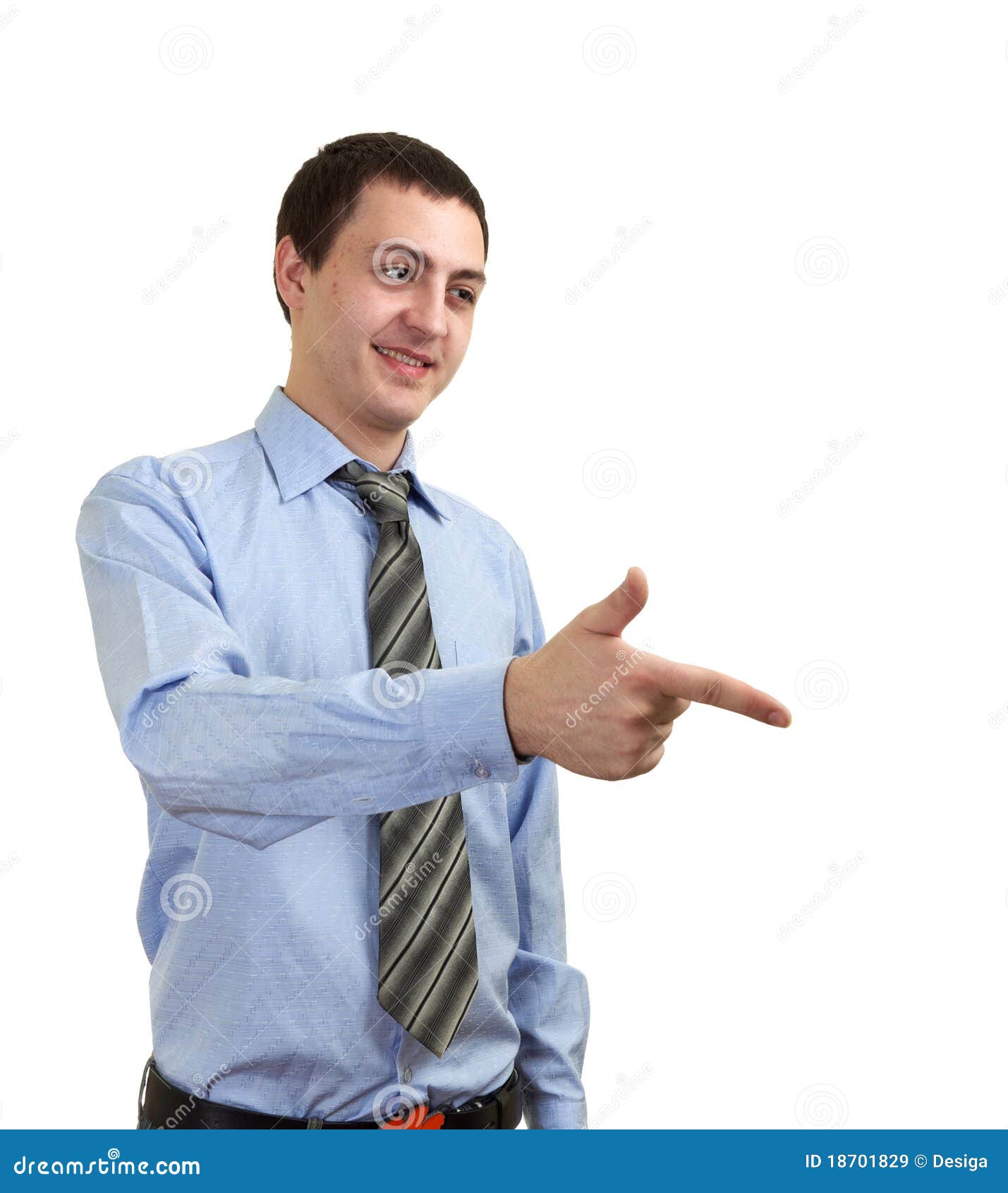 Young man pointing finger stock image. Image of attractive - 18701829