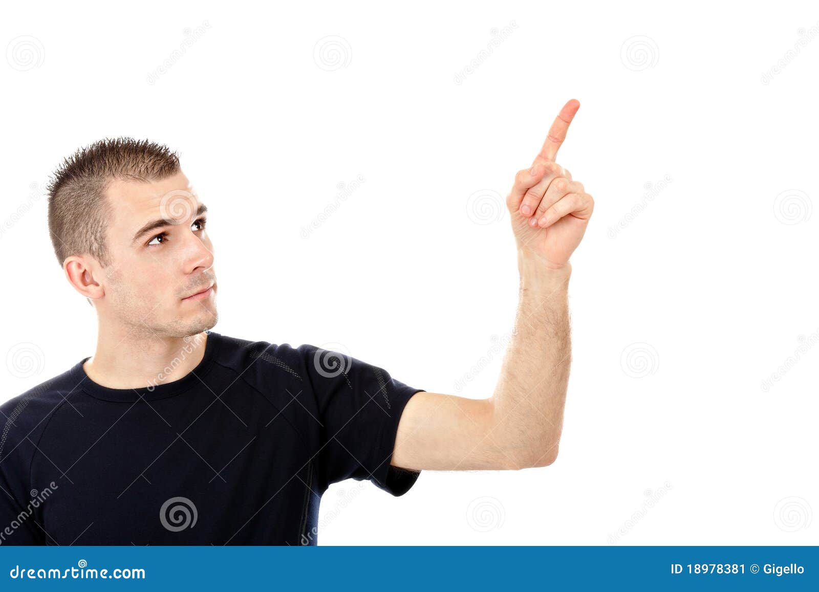 Young Man Pointing At Something Interesting Stock Image - Image: 18978381 Young Man Pointing At Something Interesting Stock Image - Image: 18978381