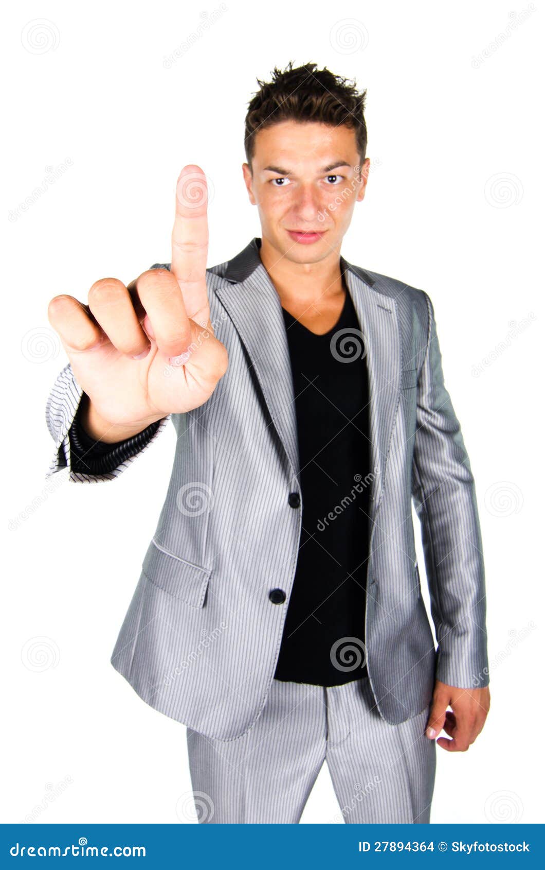 Young Man Pointing at Something Interesting Stock Photo - Image of ... Young Man Pointing at Something Interesting Stock Photo - Image of ...