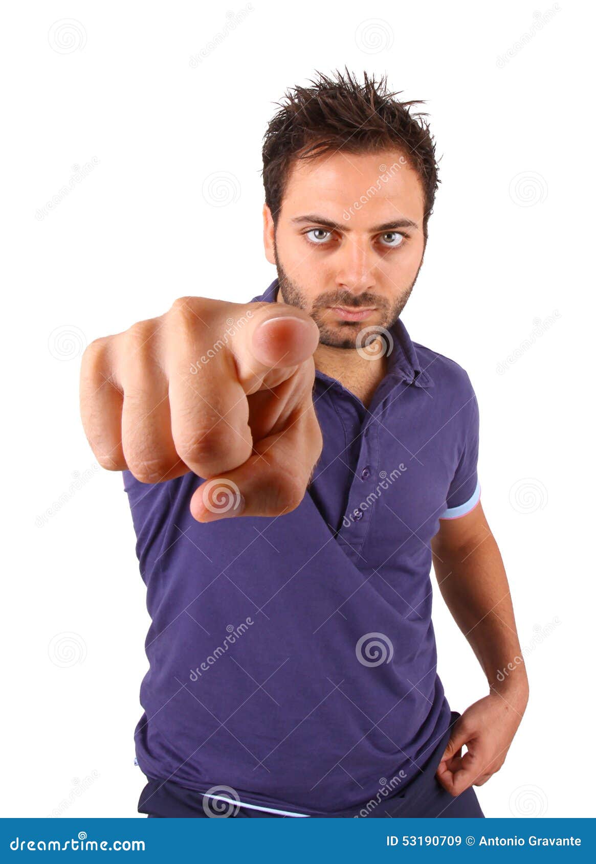 Young Man Pointing At You. Stock Photo - Image: 53190709 Young Man Pointing At You. Stock Photo - Image: 53190709