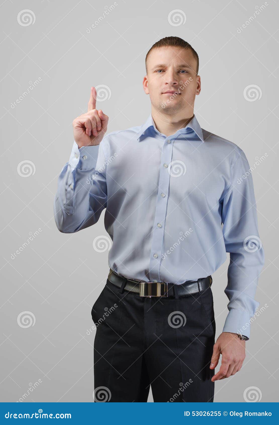 Young Man Points His Hand at Something Stock Image - Image of excited ...