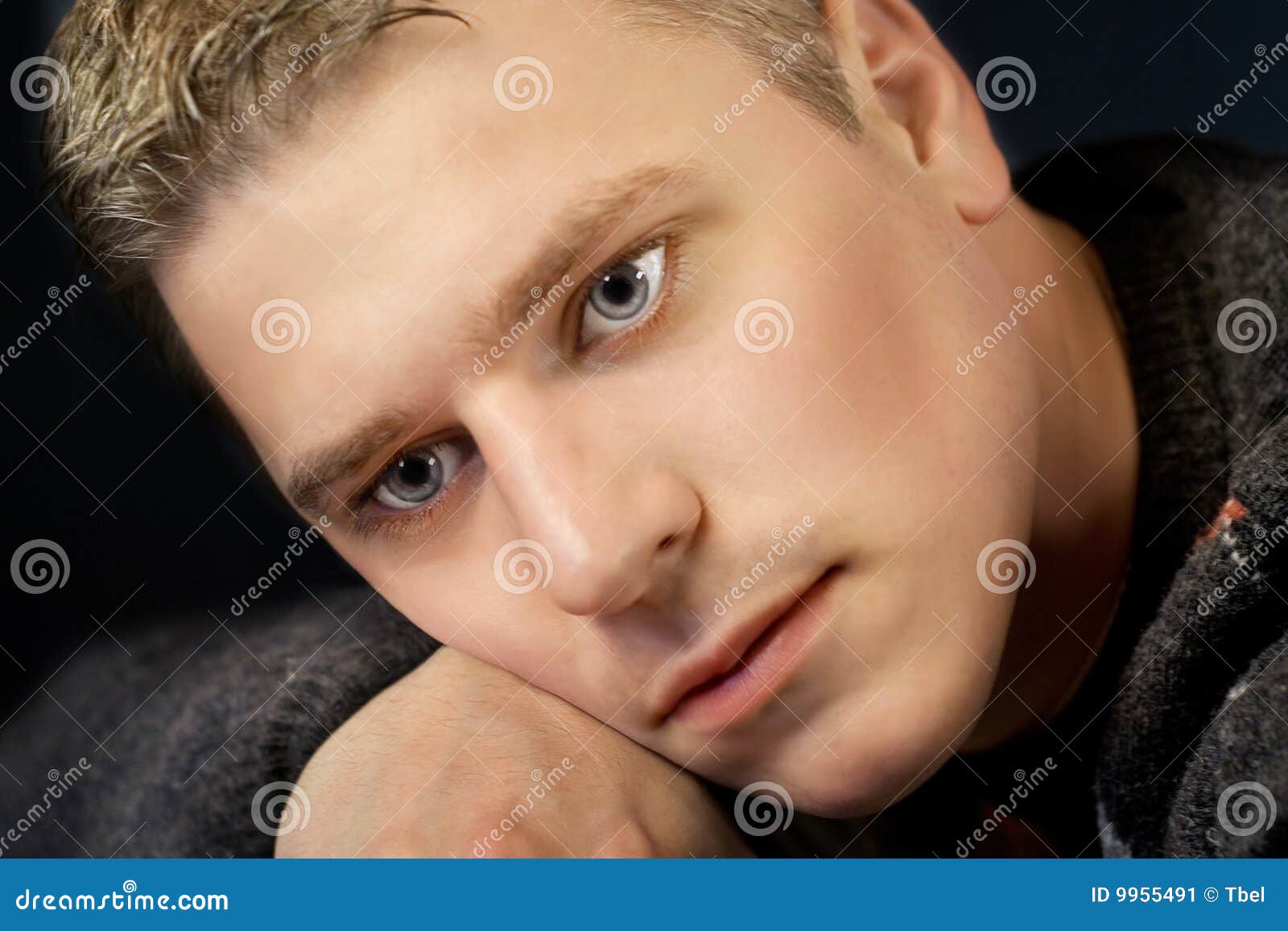 Young Man Portrait Sensitive Stock Image - Image of young, beautiful ...