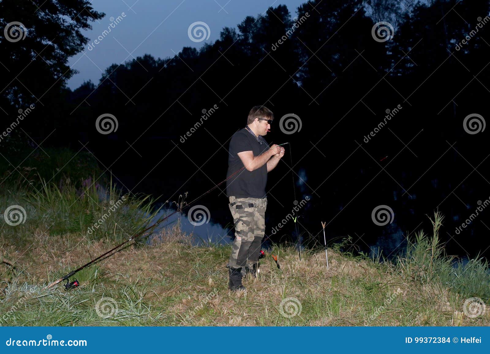 Young Man Practicing Survival Training Stock Photo - Image of adventure ...