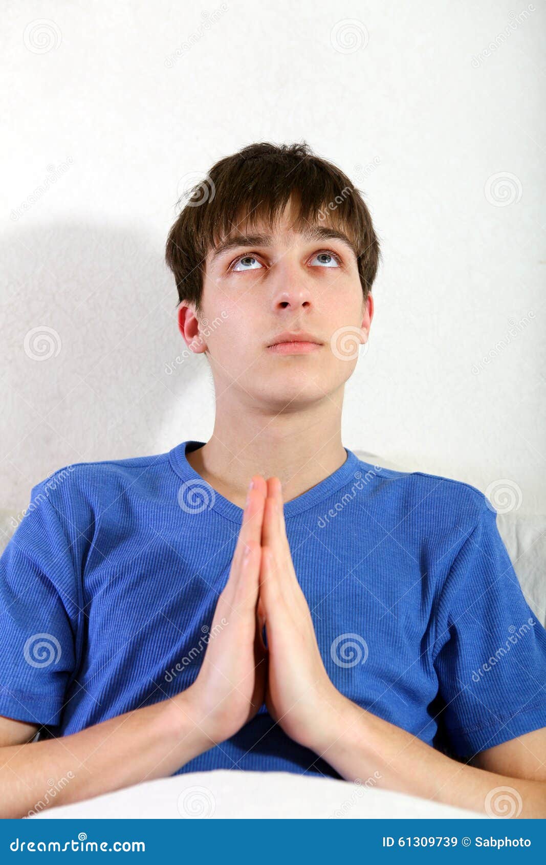 Young Man praying stock image. Image of grace, meditation - 61309739